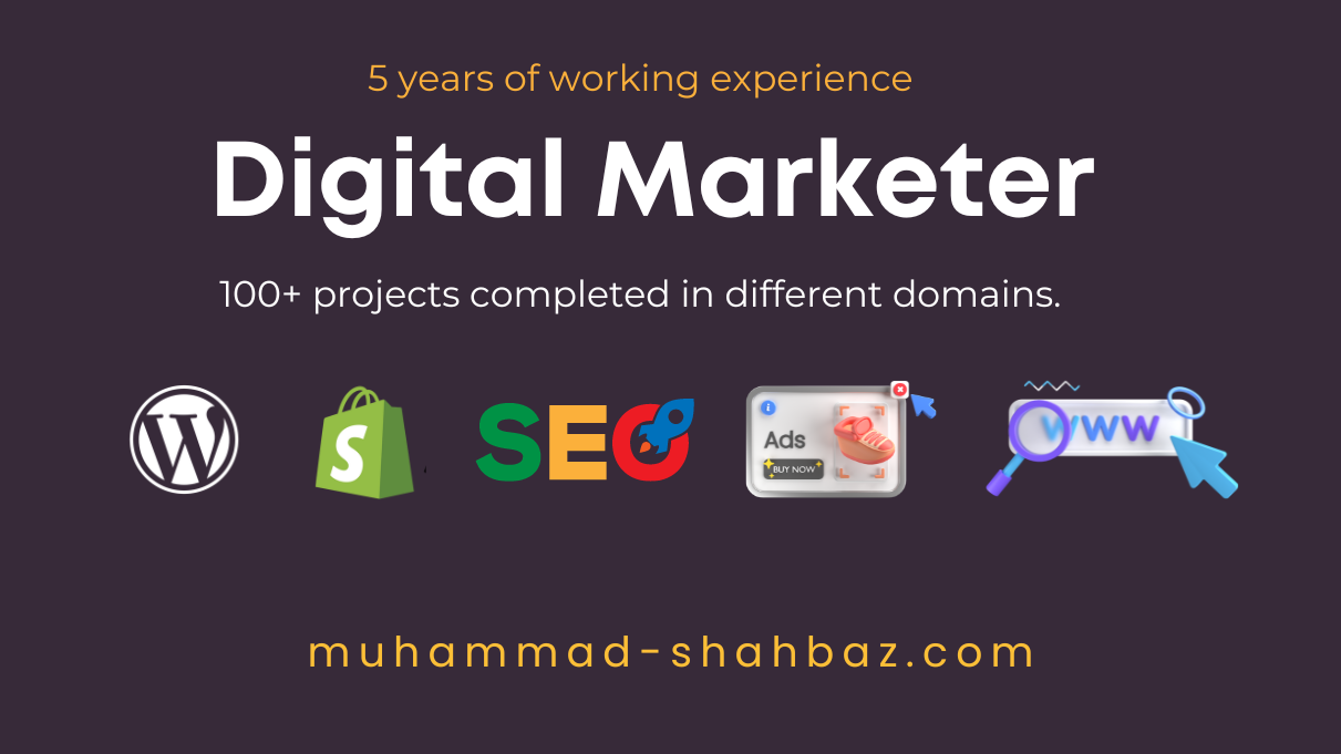 Portfolio - Muhammad Shahbaz